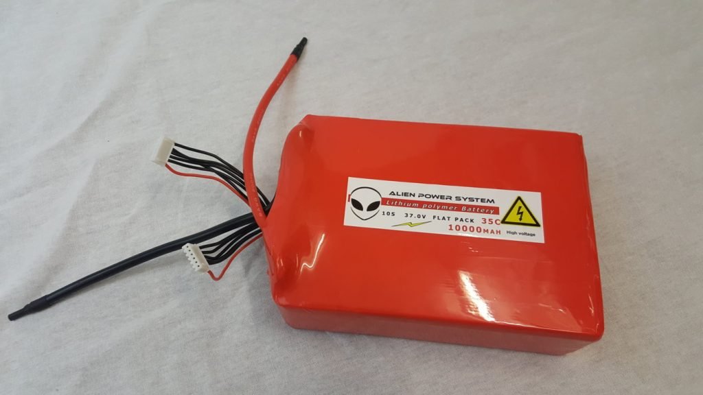 Alien 10S 10000mah 35C Lipo Battery flat configuration
